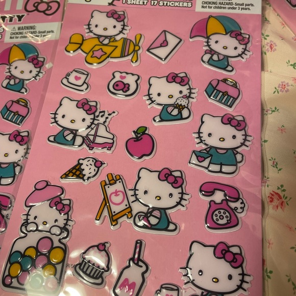 Hello Kitty | Accents | Hello Kitty Bundle Set Of Stickers 5 Pack ...